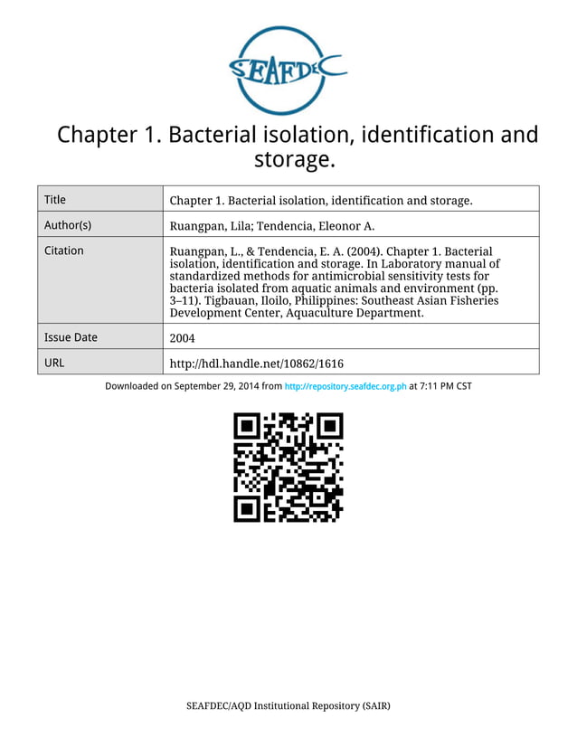 Chapter1 bacterial-isolation-identification-and-storage | PDF