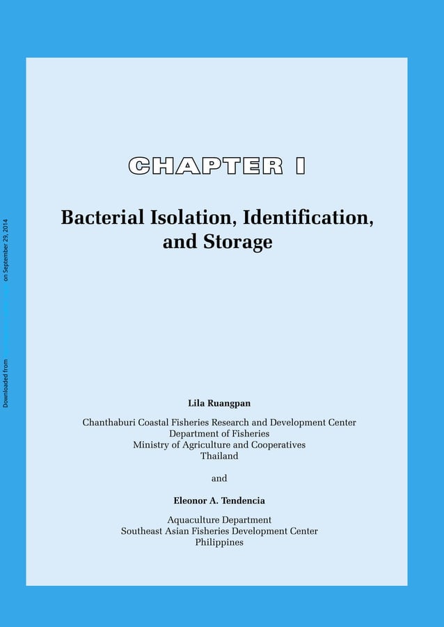 Chapter1 Bacterial Isolation Identification And Storage Pdf