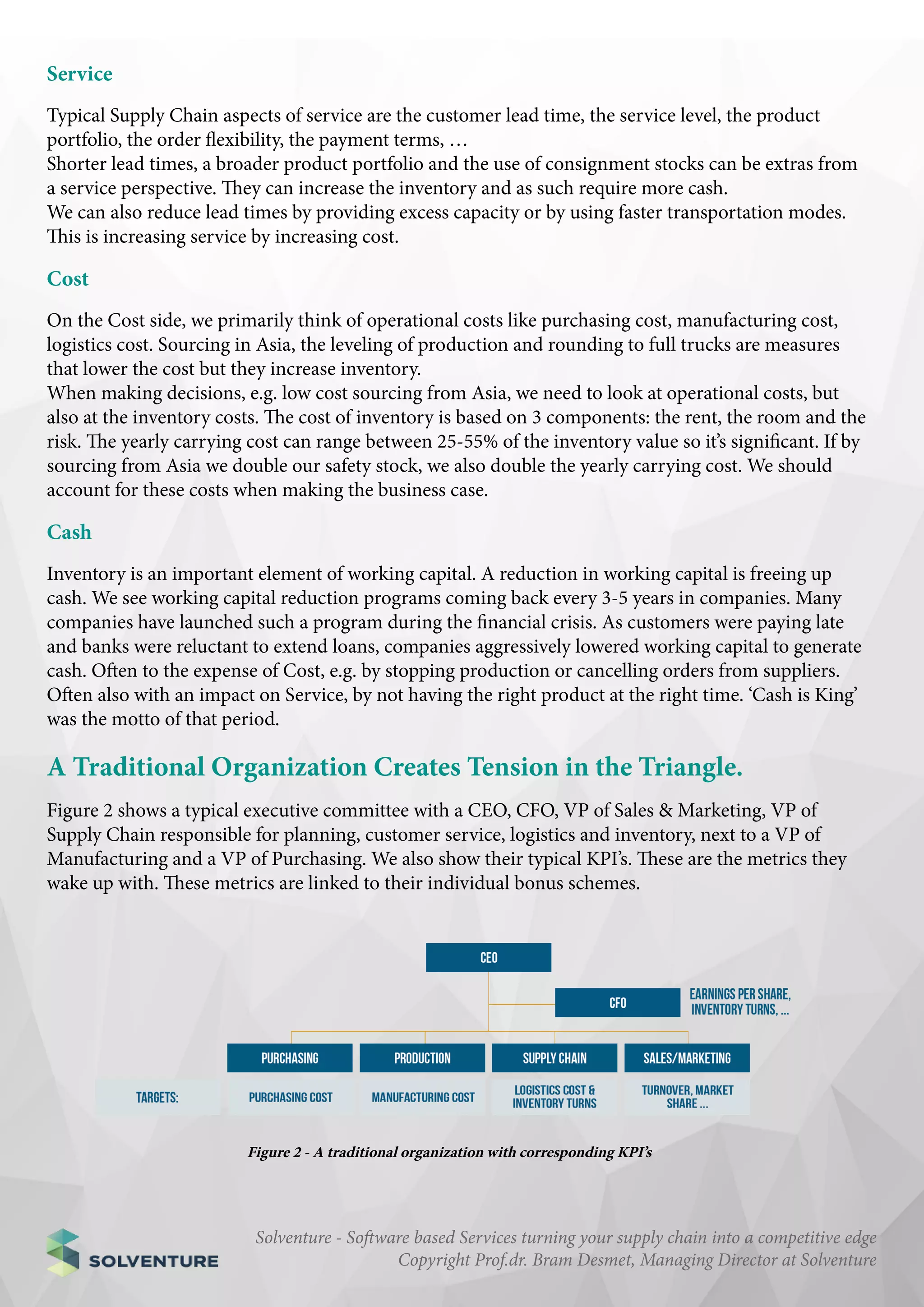 Chapter 1 - Balancing Cash, Cost and Service - The Supply Chain ...