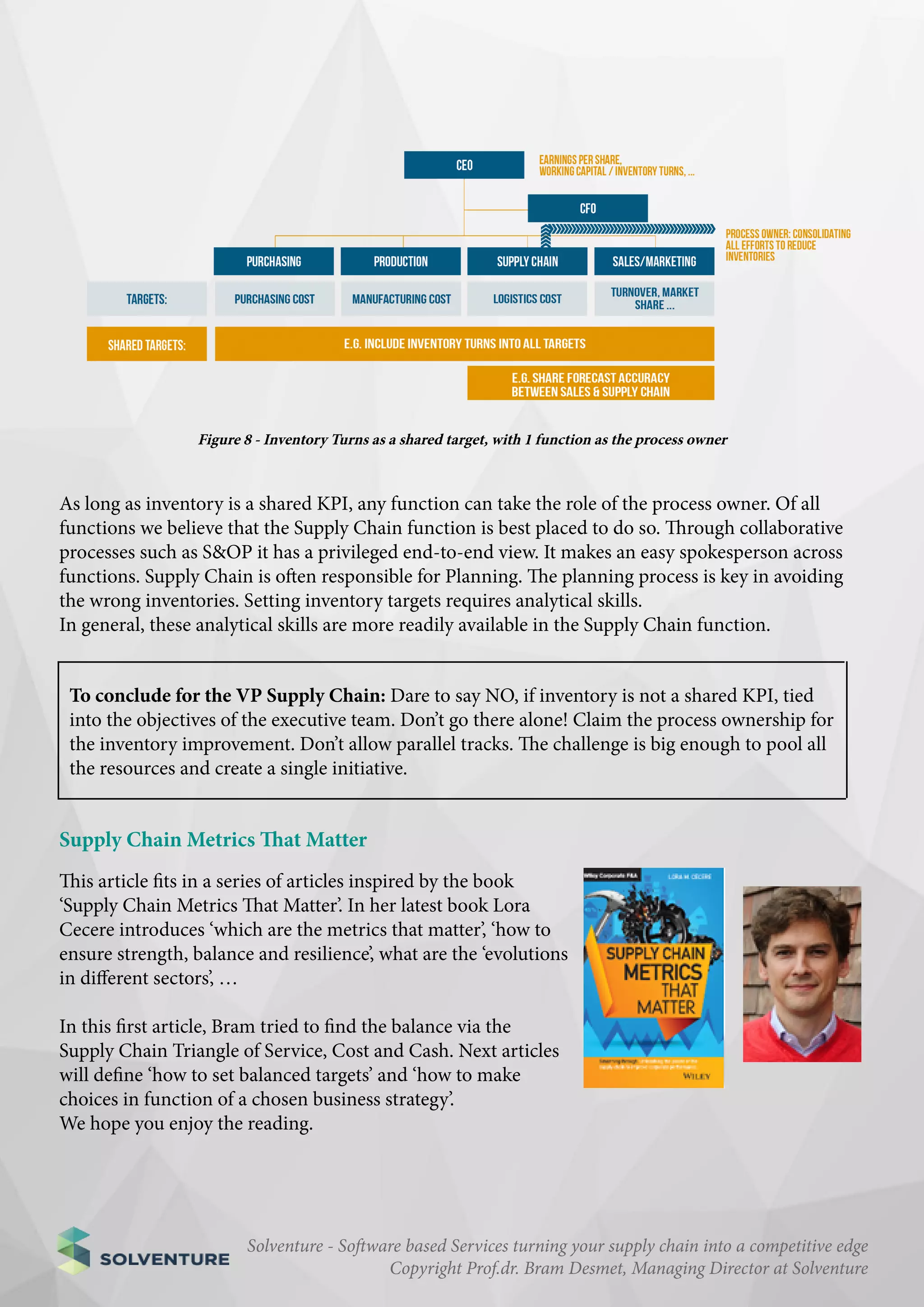 Chapter 1 - Balancing Cash, Cost and Service - The Supply Chain ...