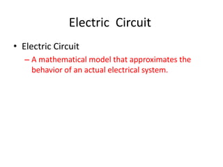 Electric Circuit 1 Chapter 1 Basic Concepts of Circuits | PDF