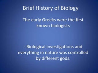 Chapter 1 Introduction to Biology | PPTX | Genetics | Science