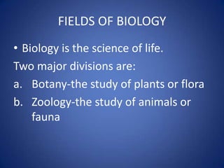 Chapter 1 Introduction to Biology | PPTX