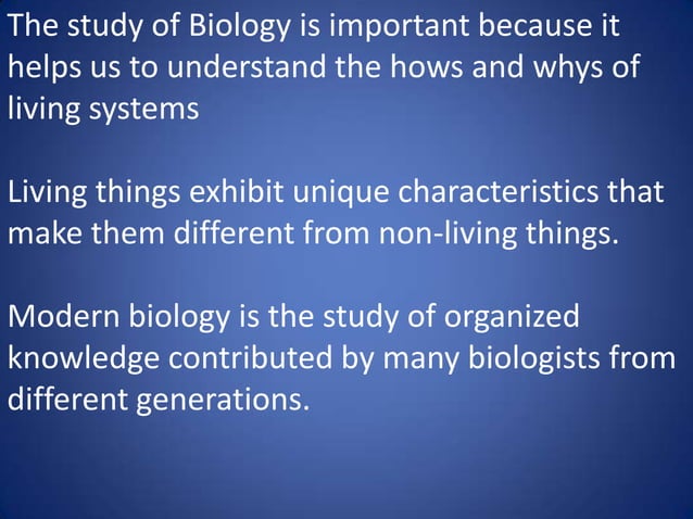 Chapter 1 Introduction to Biology | PPTX | Genetics | Science