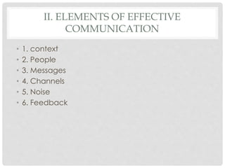 Chapter 1 communication | PPTX | Science