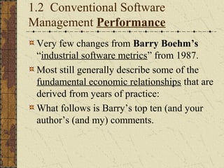 Chapter1 conventional softwaremanagement (1) | PPT