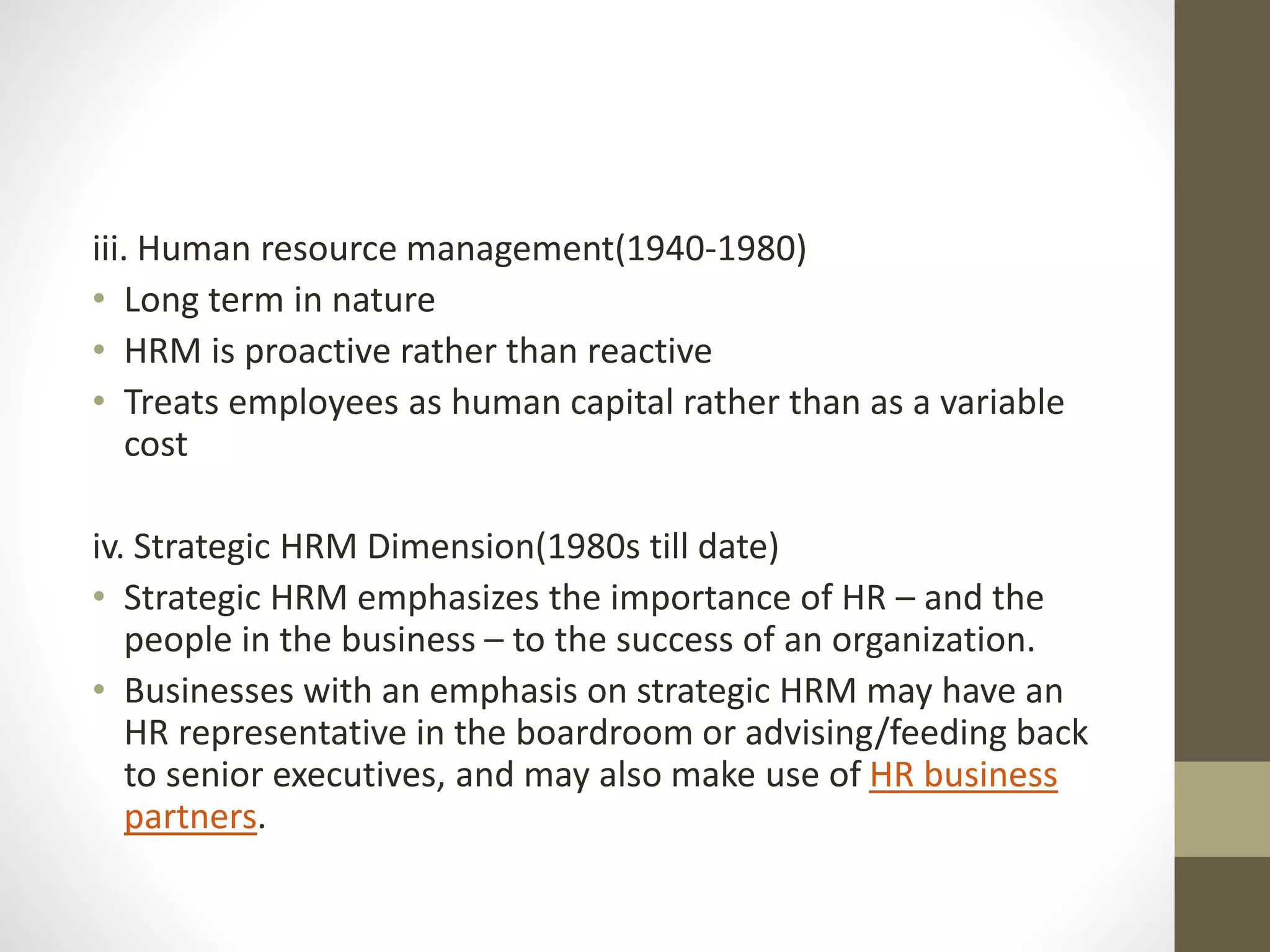 introduction to Human resource management (HRM) | PDF | Business ...