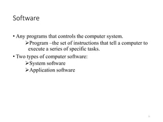 Chapter 1 Introduction to computer components | PPT