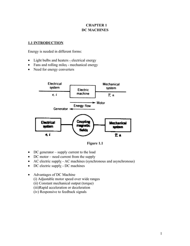 Chapter 1 dc machines new | DOC