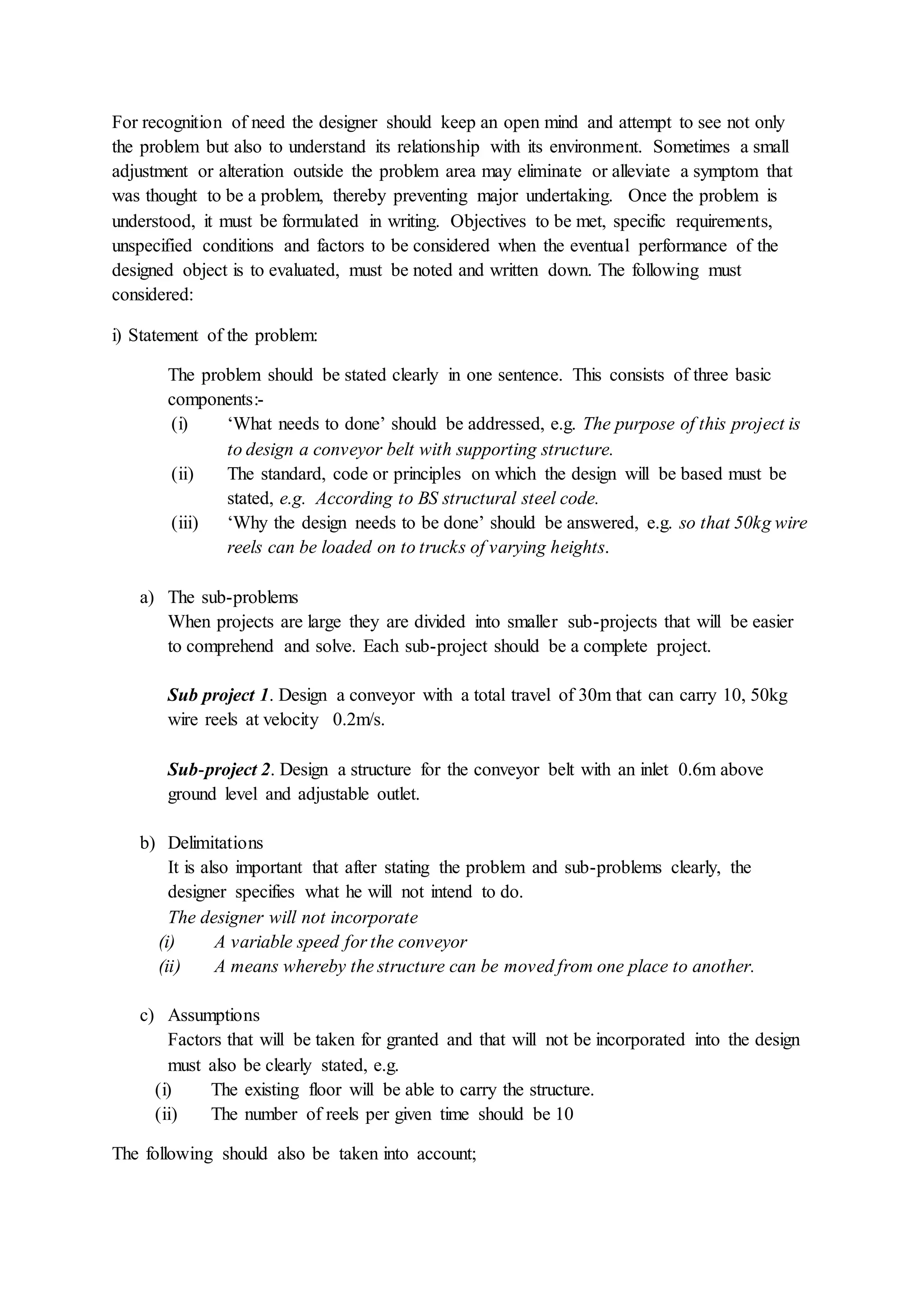 Chapter 1 design stages | PDF