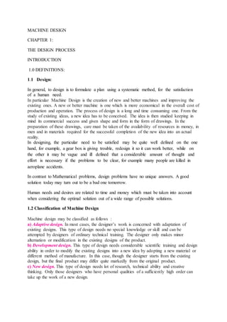 Chapter 1 design stages | PDF