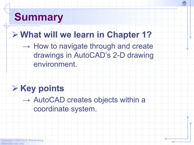 Chapter 1 drawing in auto cad 2010 | PPTX
