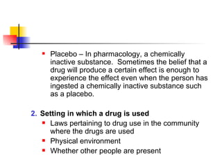 Chapter 1 Drug Use And Abuse | PPT