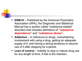 Chapter 1 Drug Use And Abuse | PPT