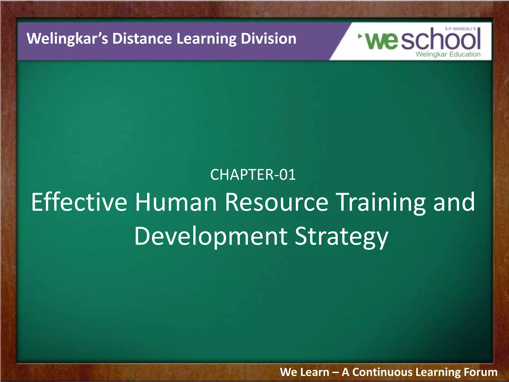 effective human resource training and development strategy | PPTX