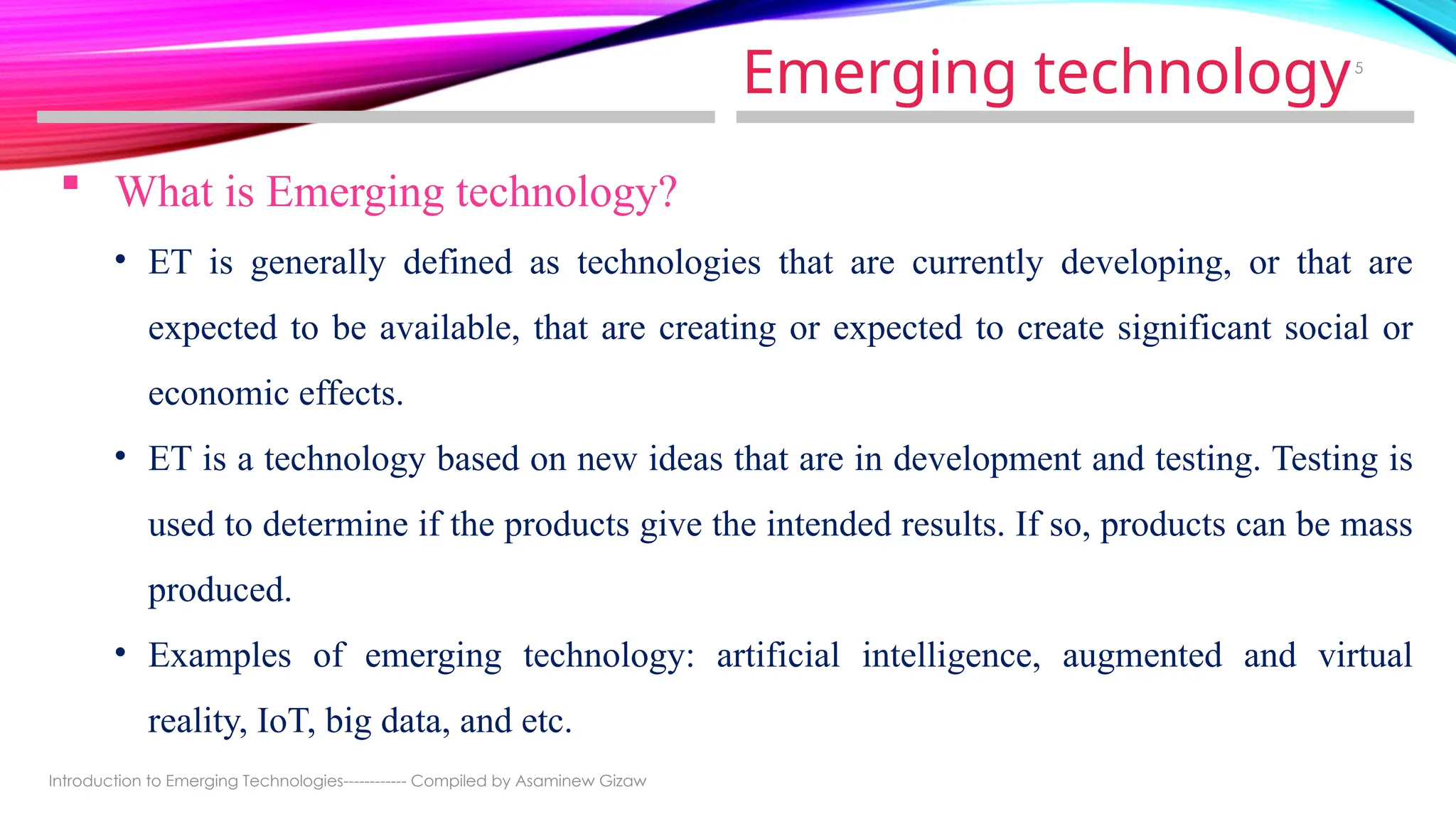 This is Emerging Technology Power point shared here | PPT