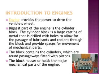 Chapter 1 engine components and classification | PPTX