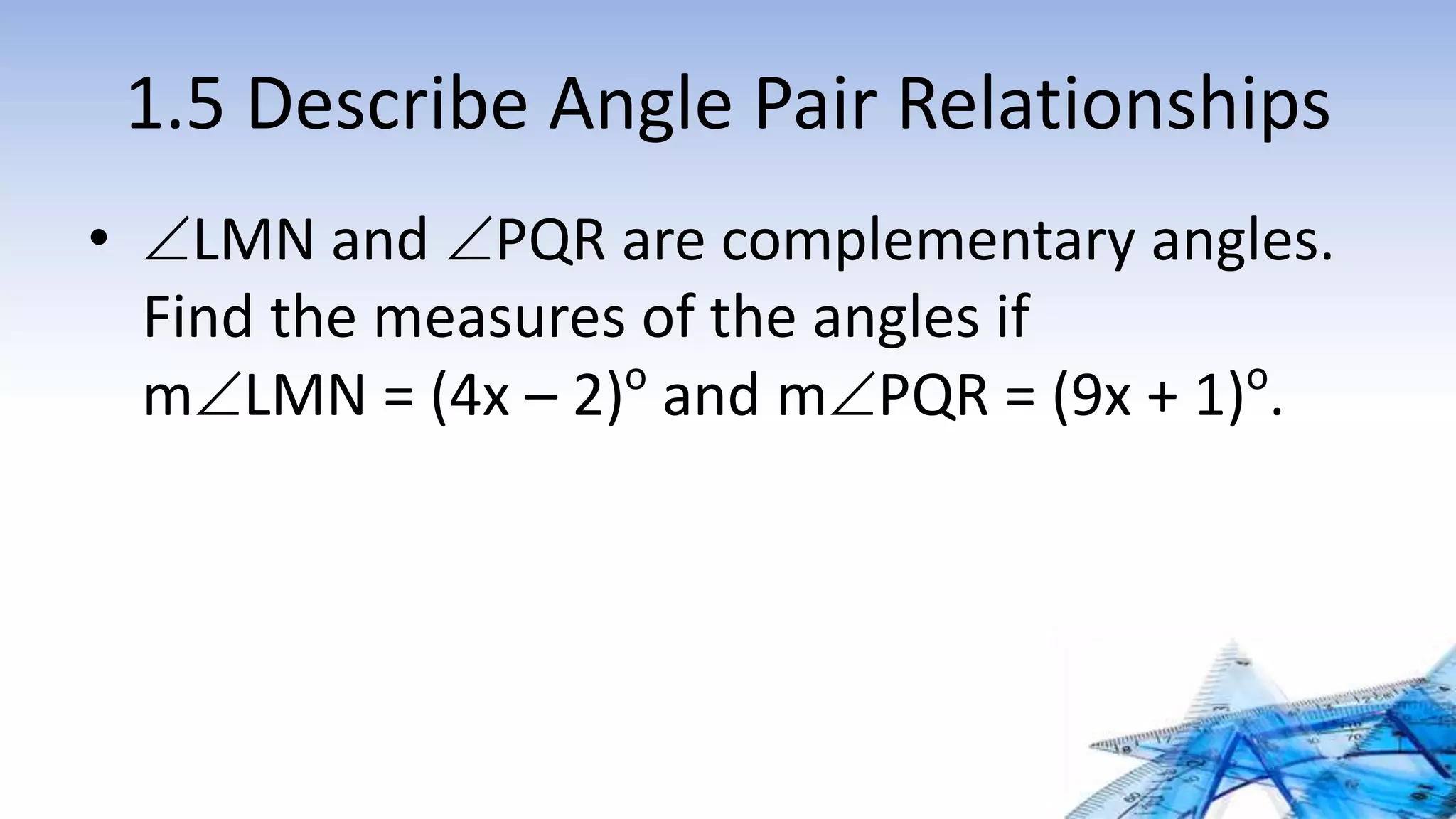 Chapter 1 - Essentials of Geometry PPT.pptx