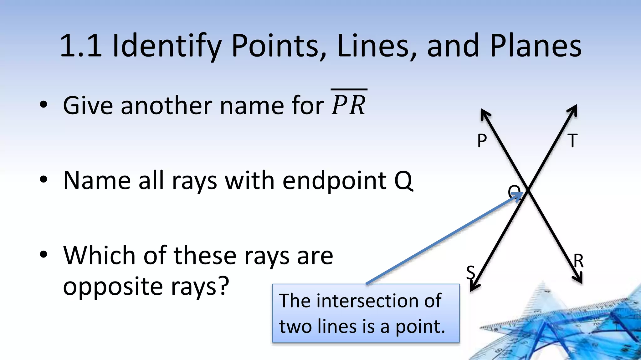 Chapter 1 - Essentials of Geometry PPT.pptx