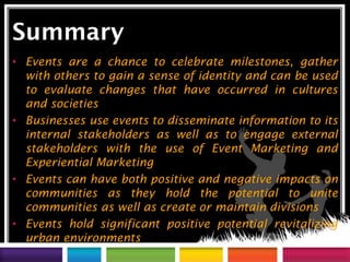 Chapter 1 - Events in Our Changing World | PPT