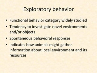Chapter 1 Exploratory Behavior Profiles | PPT