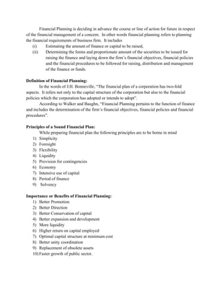 Chapter 1-Financial Management notes for 5th semester BCOM-Bengaluru ...