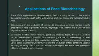 Chapter 1 - Food Biotechnology and its Applications.pptx