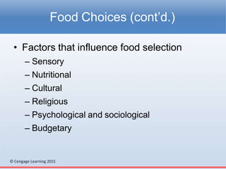 chapter1-Food Selection.pptx | Nutrition | Healthy Living