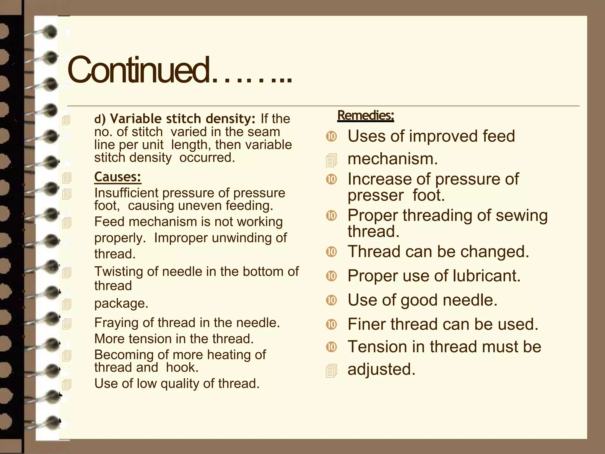 Chapter 1 garment sewing section (GUB) | PPT