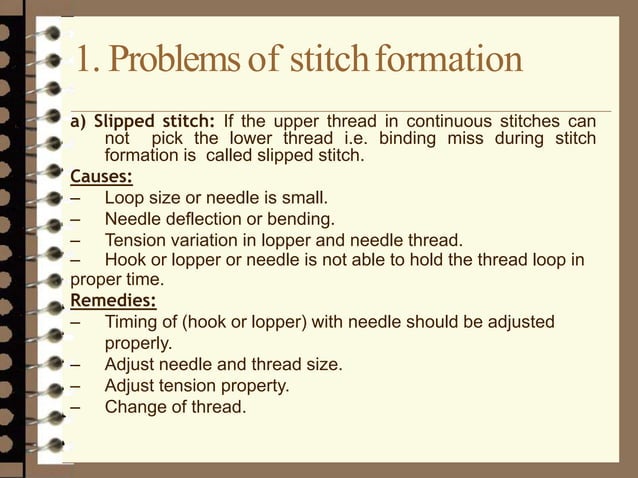 Chapter 1 garment sewing section (GUB) | PPT