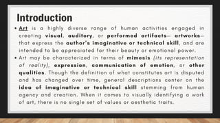 Chapter 1 Lesson - GE 116 Introduction to Arts | PDF