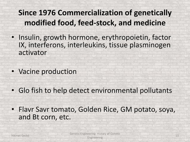 Genetic Engineering: Chapter 1- History of Genetic Engineering | PDF