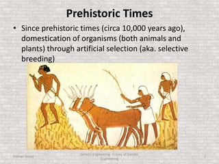 Genetic Engineering: Chapter 1- History of Genetic Engineering | PDF