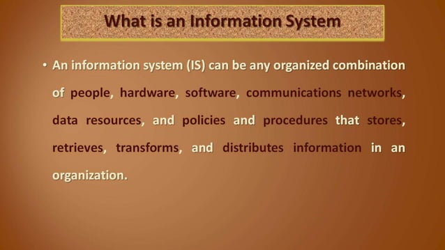 Chapter 1 Business information systems | PPTX