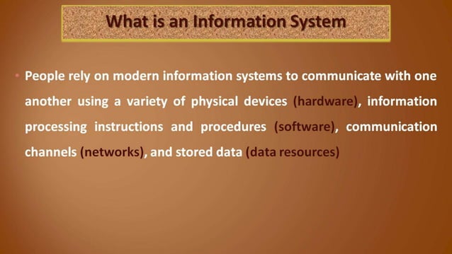 Chapter 1 Business information systems | PPTX