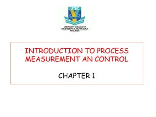 Chapter 1 - Introduction Process Instrumentation | PPT