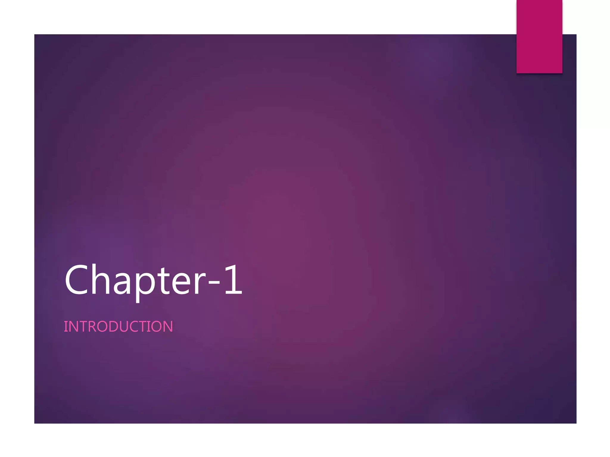 Chapter1 introduction | PPT