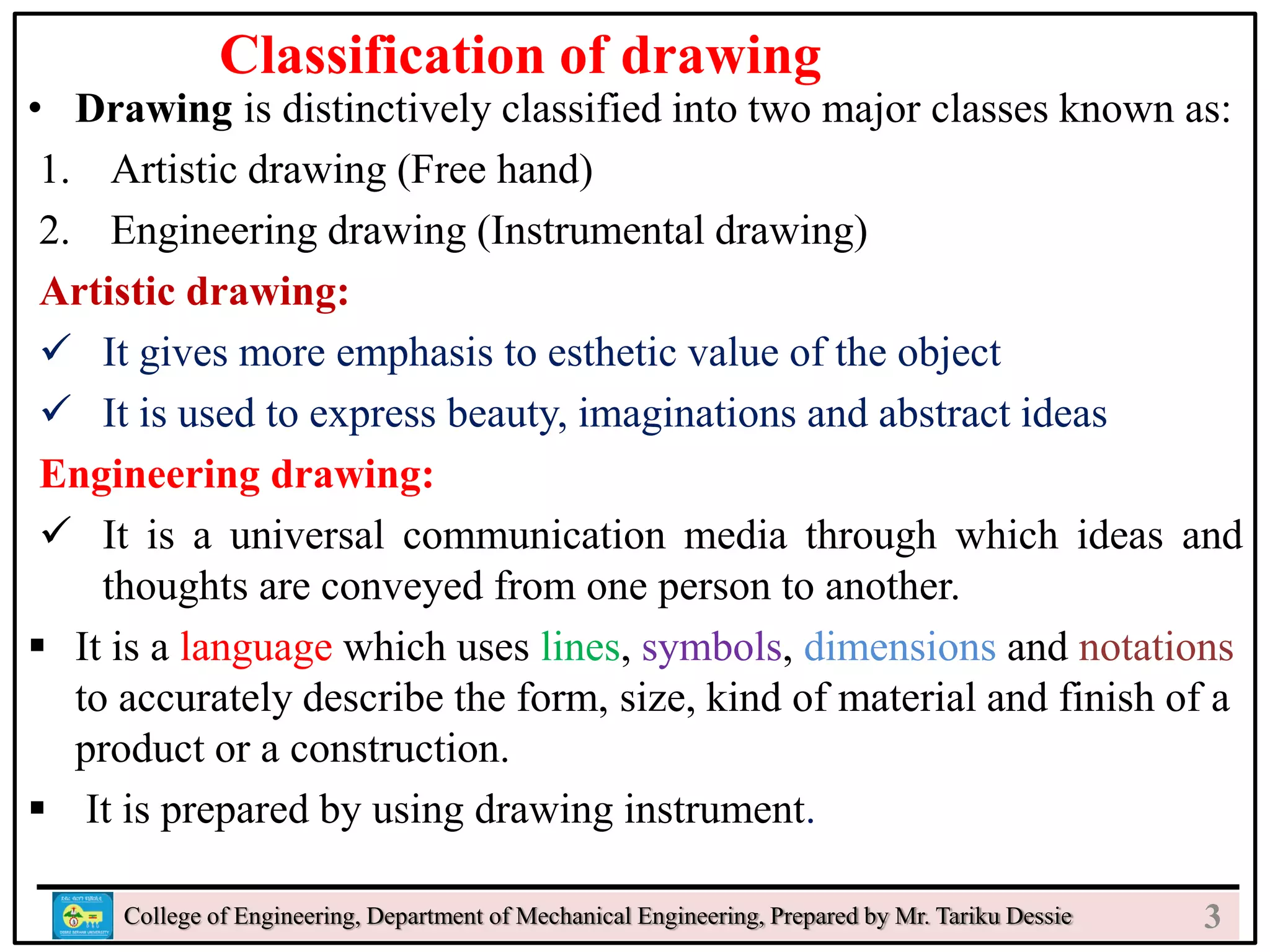 Basic introduction to Engineering Drawing | PDF
