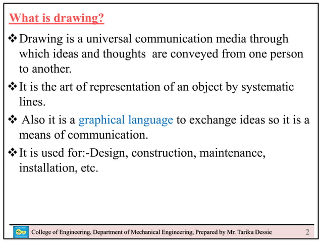 Basic introduction to Engineering Drawing | PDF
