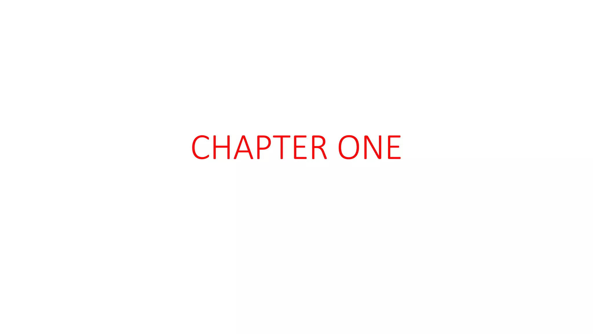 Chapter1 introduction | PPT