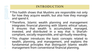 CHAPTER 1 - INTRODUCTION OF ISLAMIC WEALTH PLANNING & MANAGEMENT | PPTX