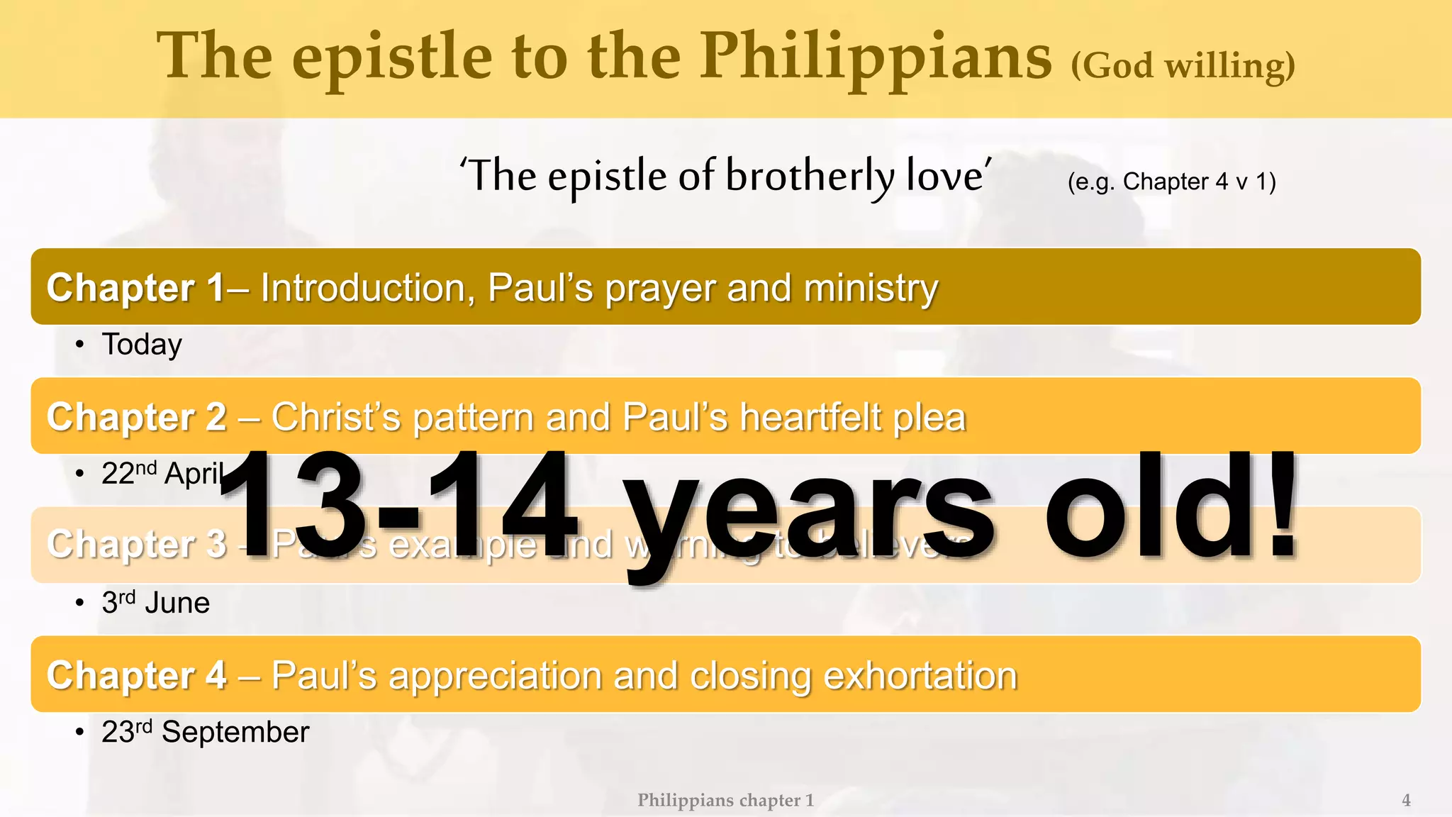 Philippians - chapter 1 | PPTX
