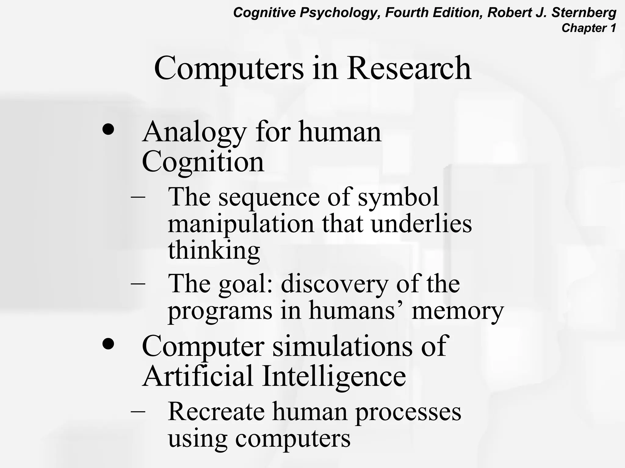 Chapter1 Introduction To Cognitive Psychology | PPT