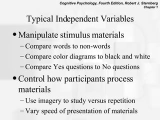 Chapter1 Introduction To Cognitive Psychology | PPT
