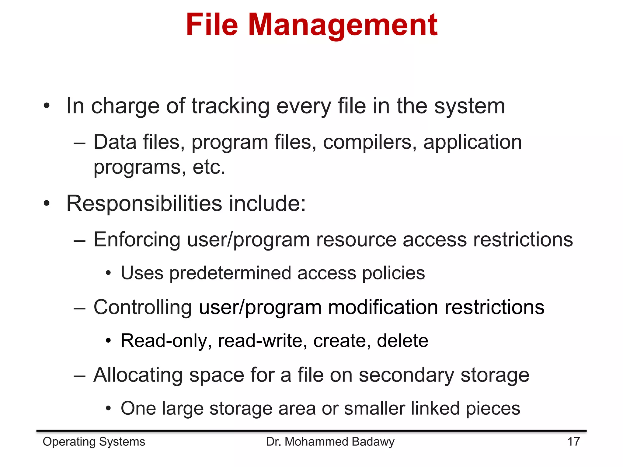 chapter1-introduction-to-operating-system.pdf | Operating Systems | Computer Software and ...