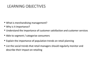 Chapter 1 - Introduction and Trends of retailing | PPT