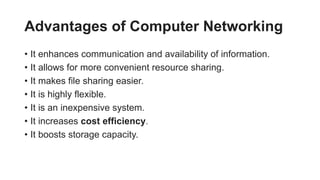 CHAPTER 1-Introduction of Advanced Network Technology and Facilities.pptx | Internet | Computing