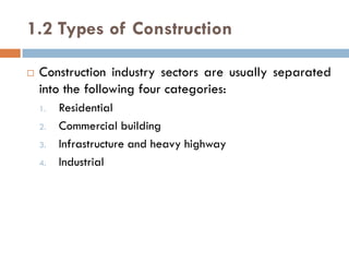 Chapter 1 introduction of construction engineering | PDF