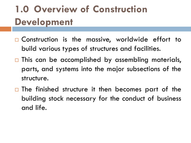 Chapter 1 introduction of construction engineering | PDF | Construction ...