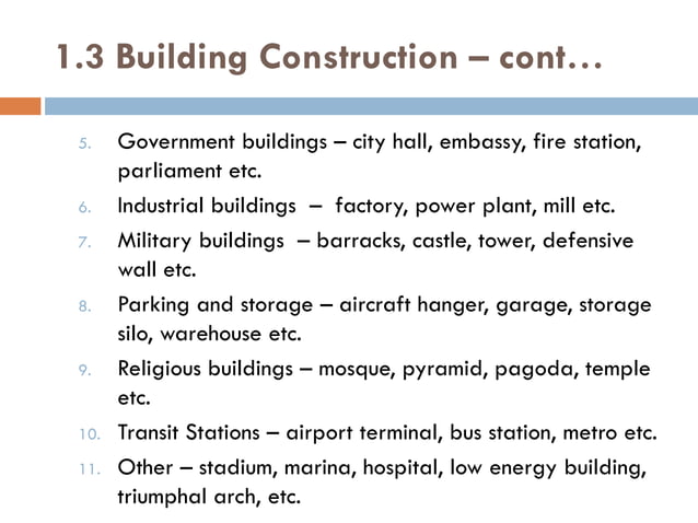 Chapter 1 introduction of construction engineering | PDF | Construction ...